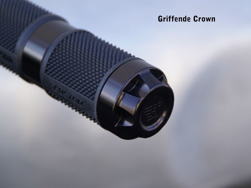 Handlebar Grip, Crown Design Indian Springfield Dark Ho