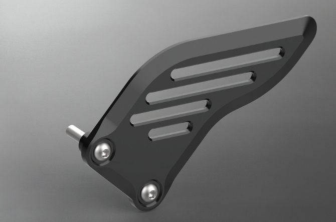 Heel guards Rider Triumph Bonneville Bobber Black