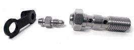Double Banjo Bleeder Bolt M10x1.25, stainless steel