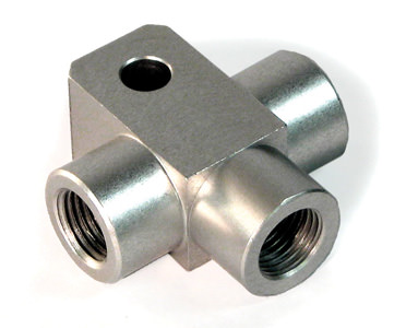 3 Way Manifold, M10x1.00, silver